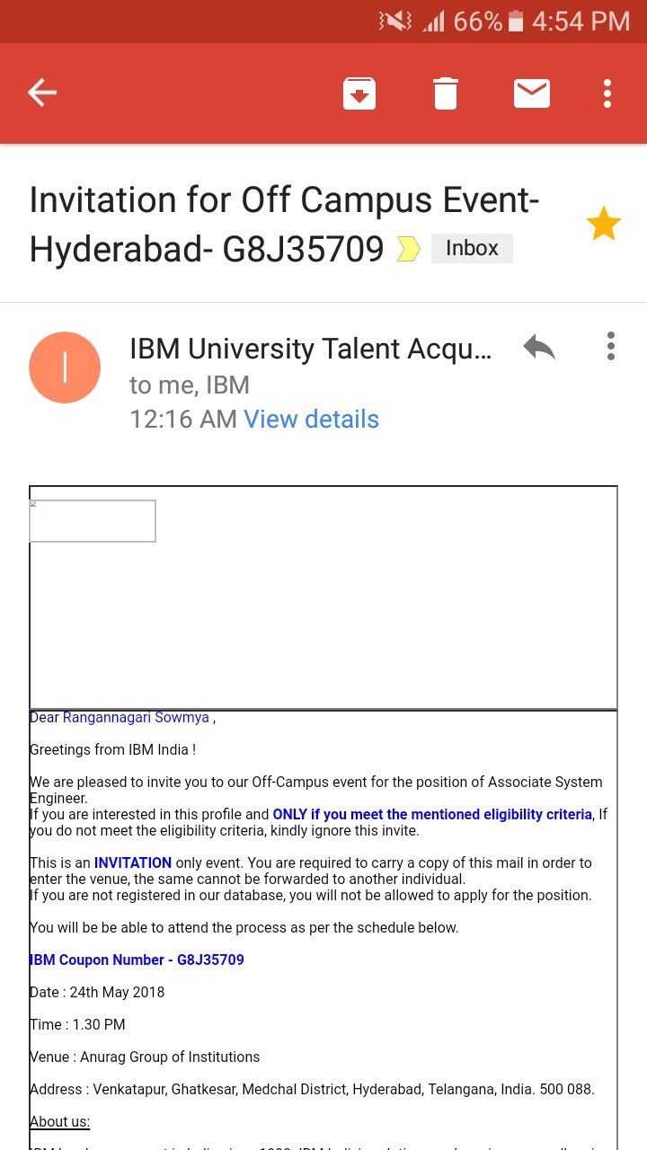 IBM Referral Drive 2018 for Freshers Off Campus Hiring | PrepInsta
