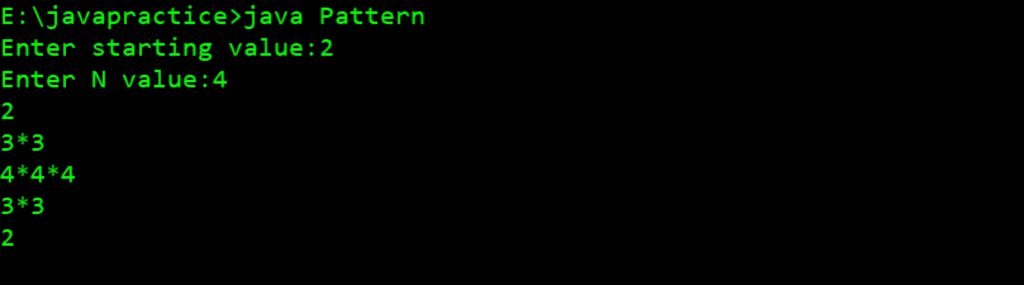 Print Number Star Half Diamond Pattern Type 4 » PREP INSTA