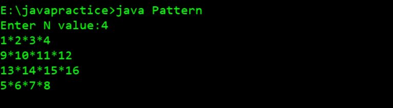 Print Number Star Square Pattern Type 4 » PREP INSTA