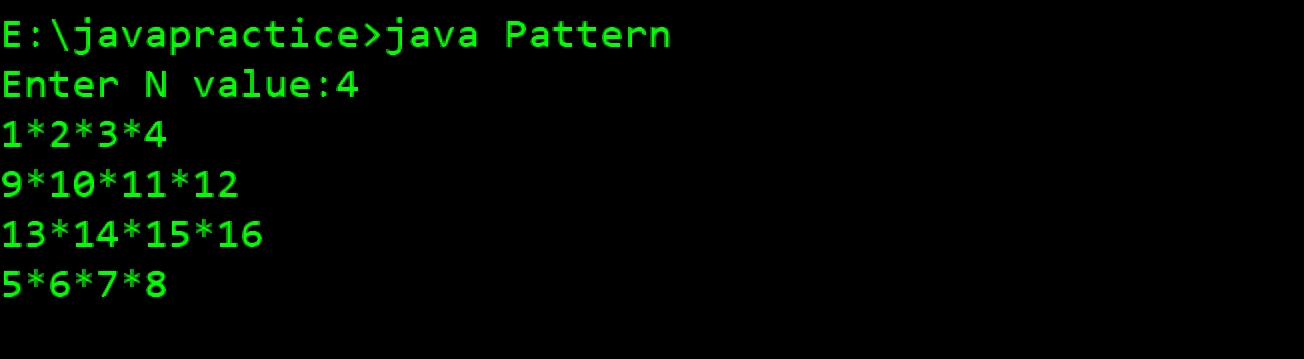 Print Number Star Square Pattern Type 4 » PREP INSTA