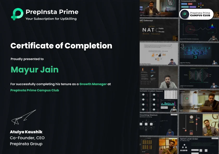 PrepInsta Campus Growth Manager Program | Campus Ambassador