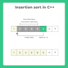 Insertion sort in C++ | PrepInsta