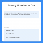 Strong Number Program in C | PrepInsta
